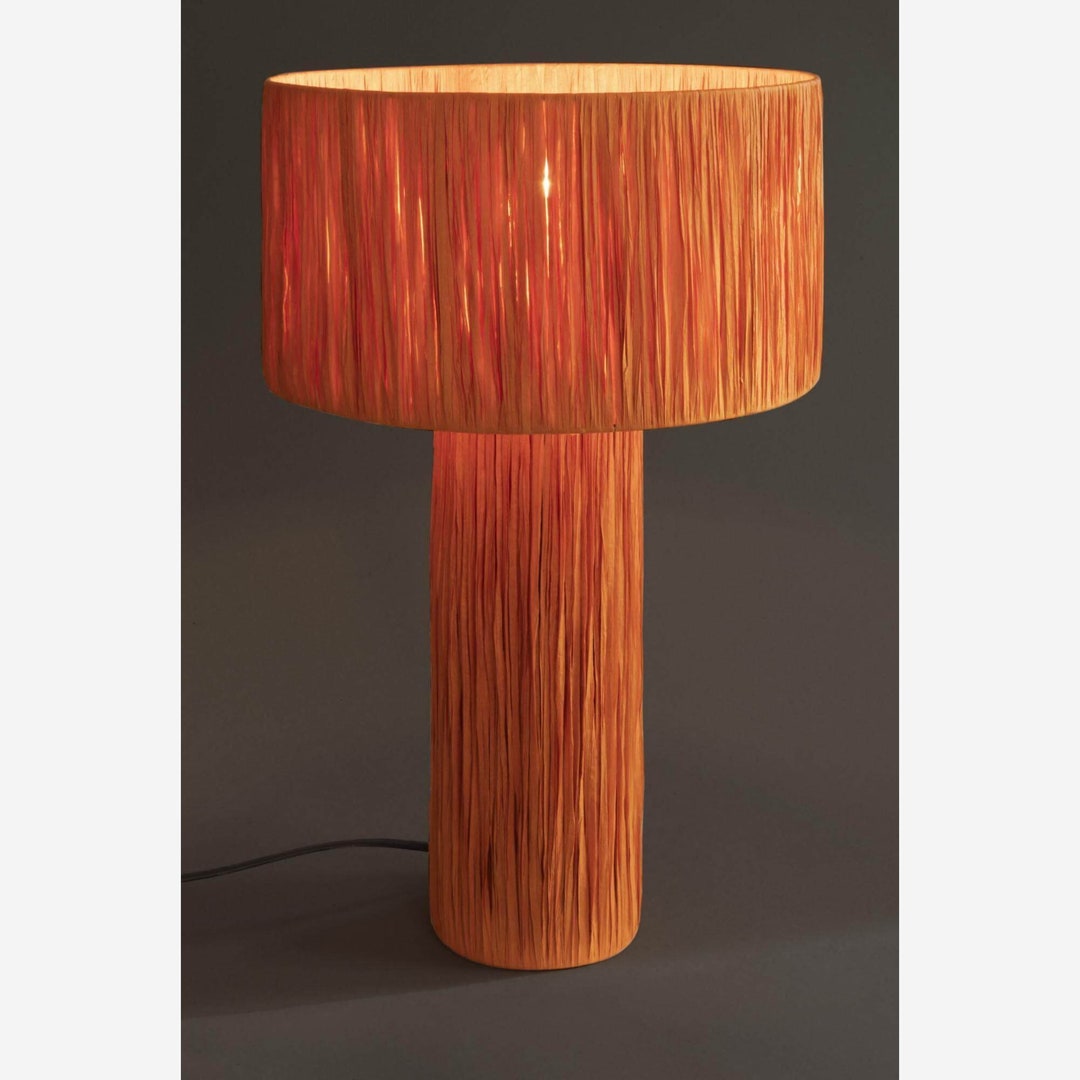 Natural Raffia Lamp, Raffia Lampshade, TABLE LAMPSHADES Moroccan ...