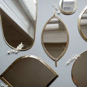 Irregular Golden Mirror Gold Mirror Brass Mirror Handmade - Etsy