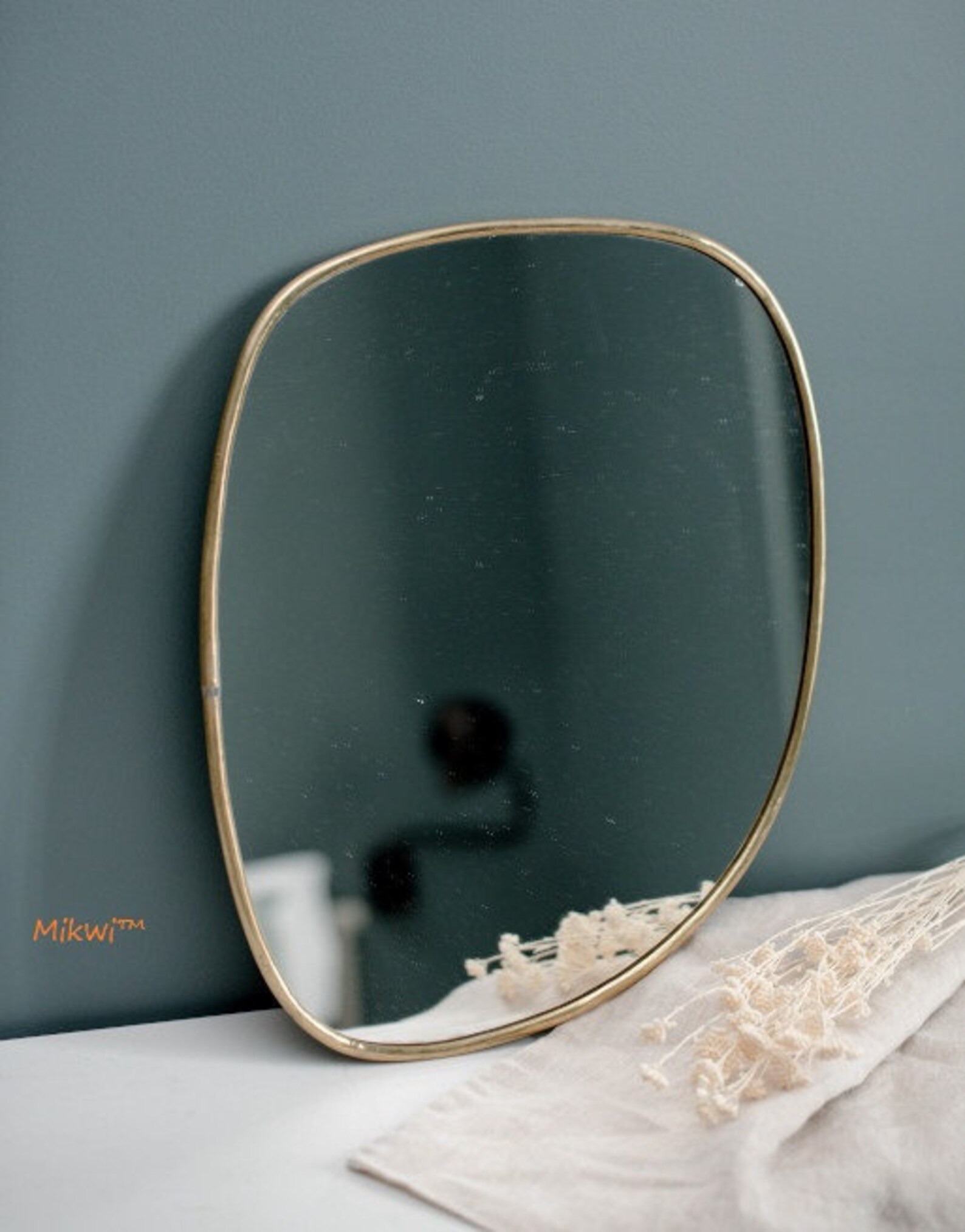 Irregular Golden Mirror Gold Mirror Brass Mirror Handmade - Etsy