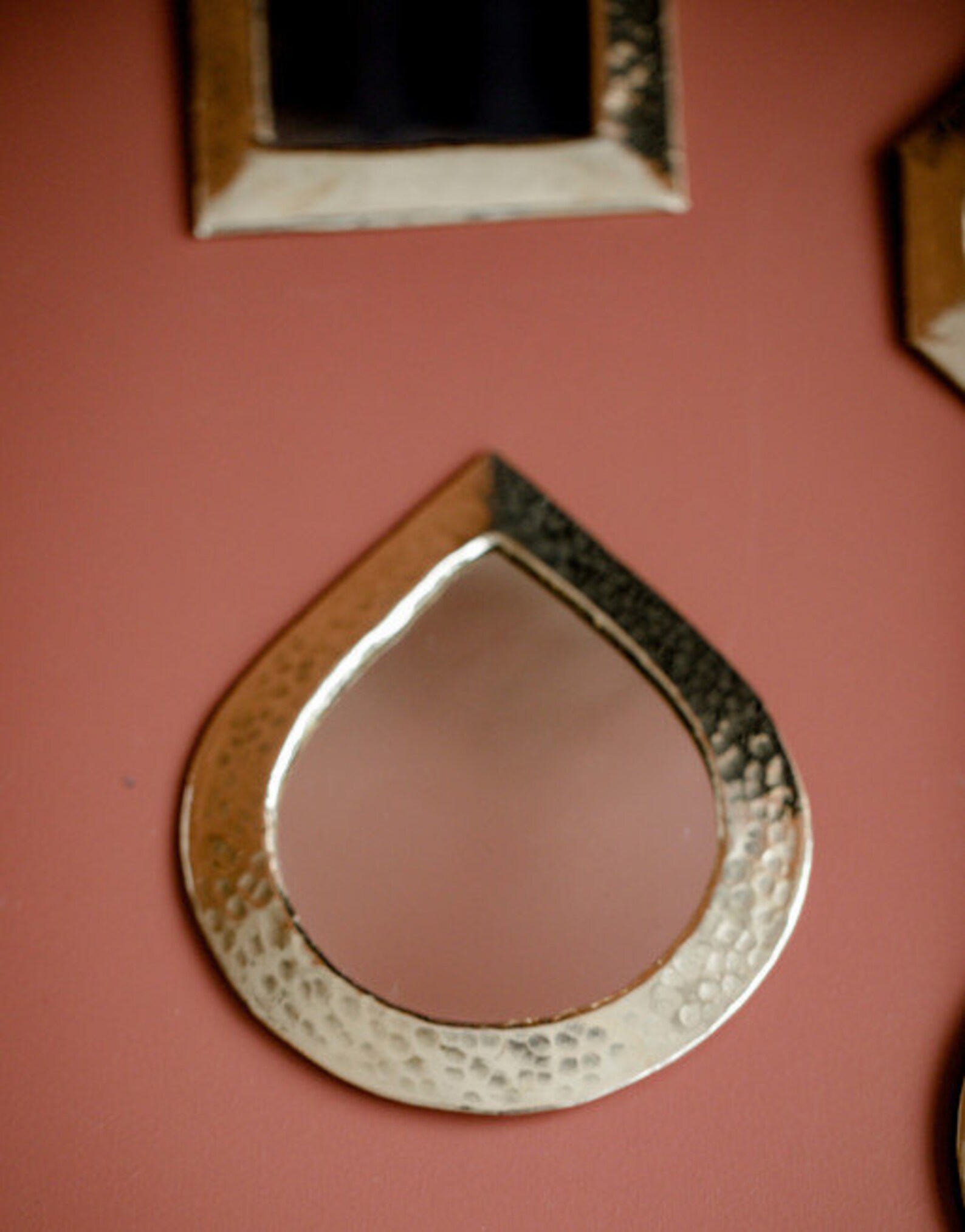 Set of Small Decorative Brass Mirrorhandmade Mirror for a - Etsy