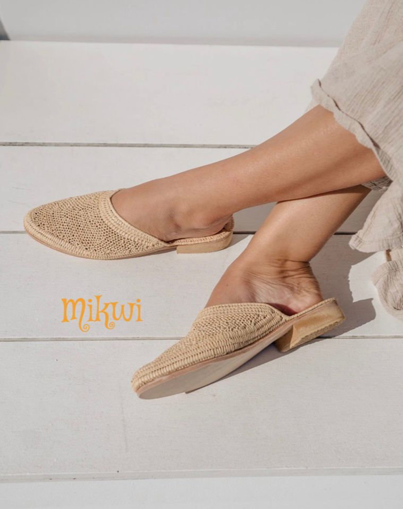 High Quality Raffia Sandals / Raffia Shoes / Raffia Slides / - Etsy