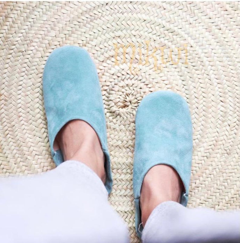 Slippers Women's Moroccan Leather Slippershandmade - Etsy