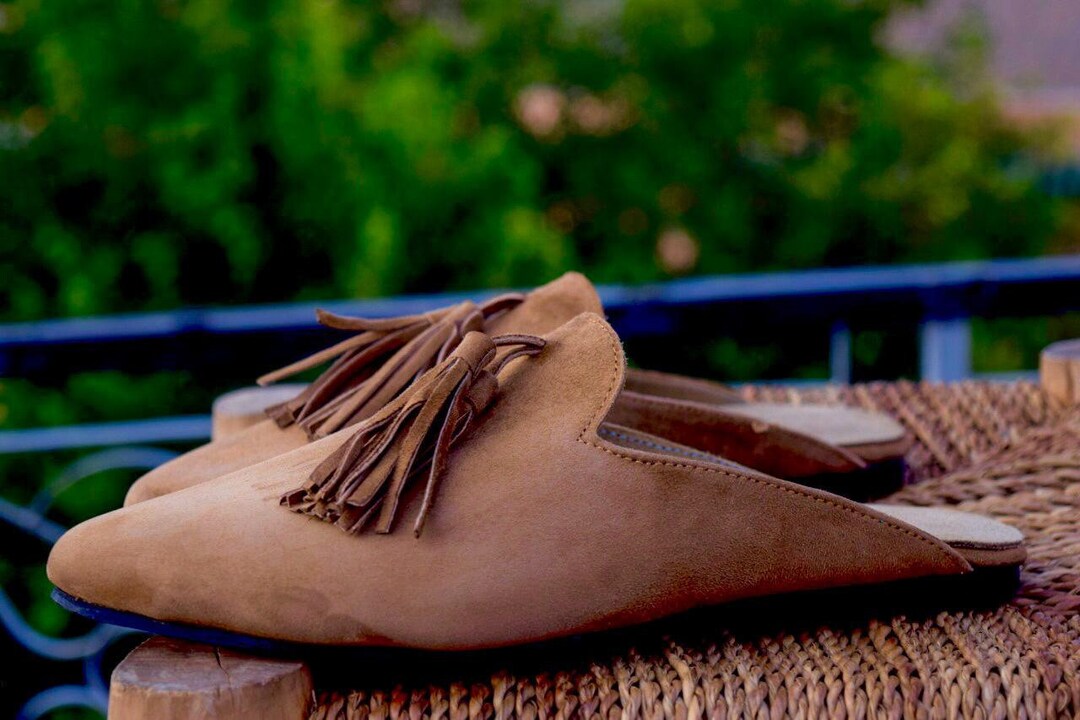 Suede Leather Mules for Women Leather Loafers Women - Etsy