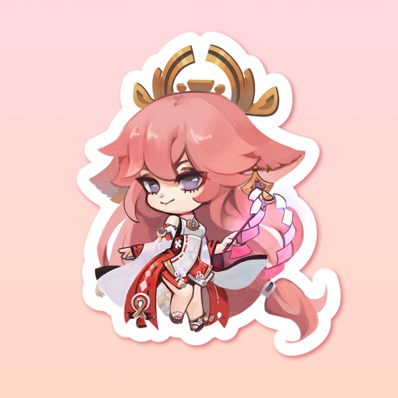 Yae Miko 3 Sticker - Etsy