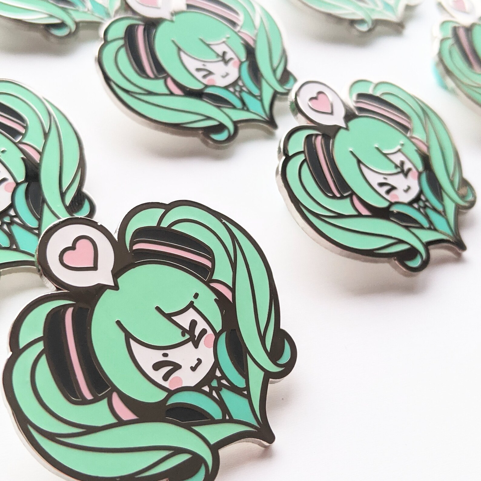 Miku Loves You Enamel Pin | Etsy