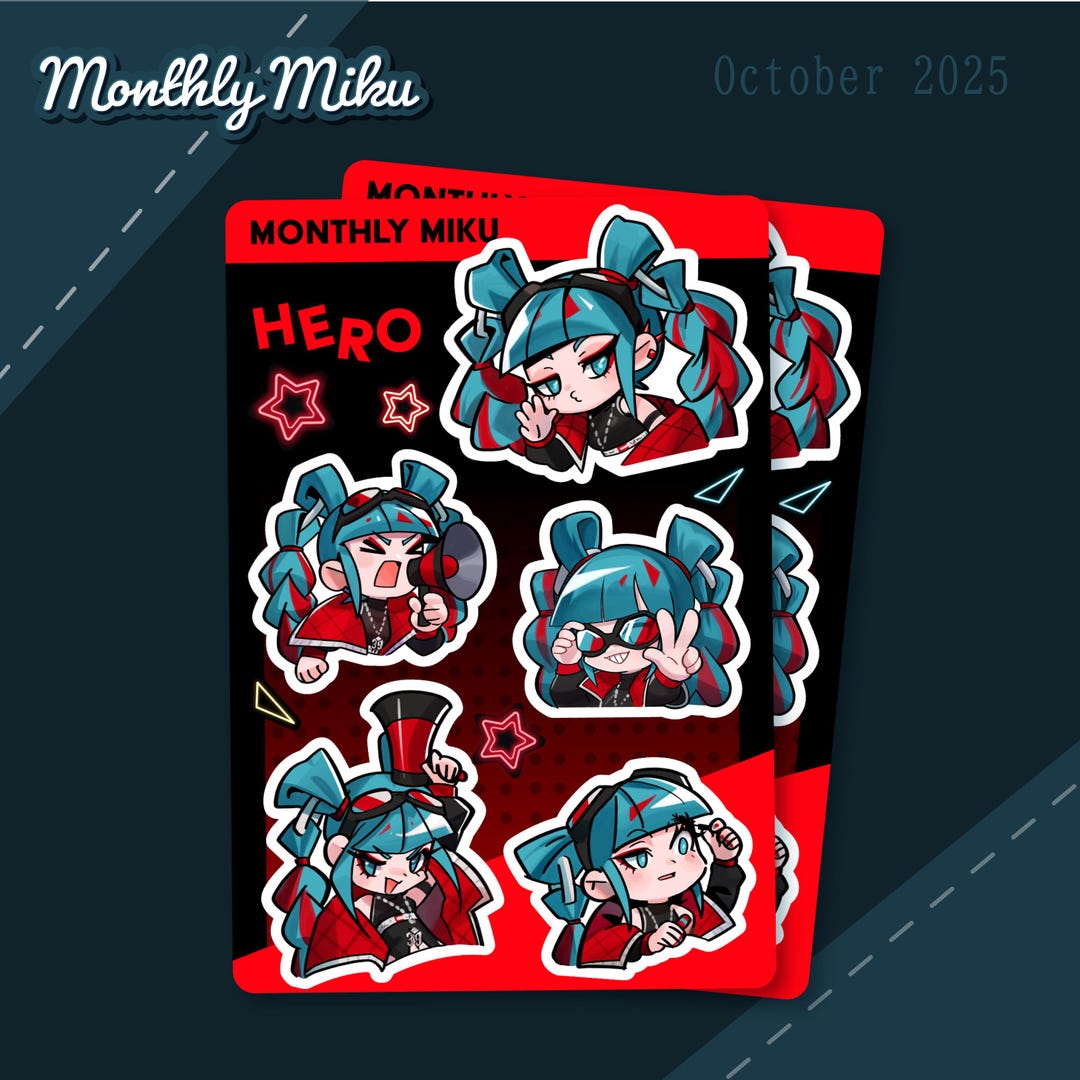 HERO Magical Mirai 2023 Miku Sticker Sheet - Etsy