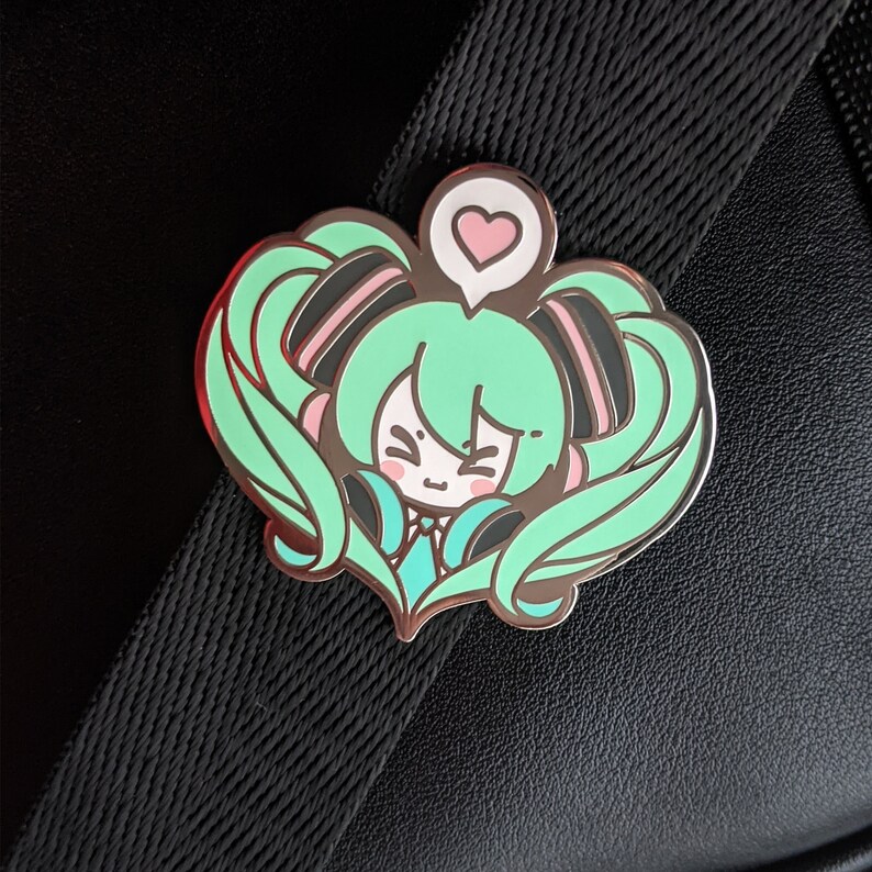 Miku Loves You Enamel Pin - Etsy