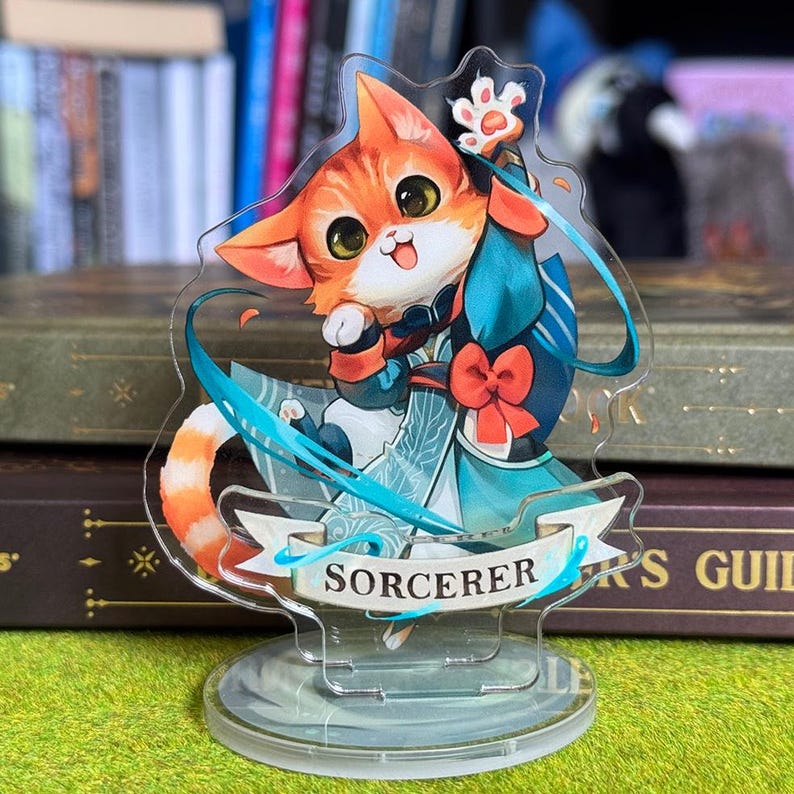Dnd Class Cats Acrylic Standees - Etsy