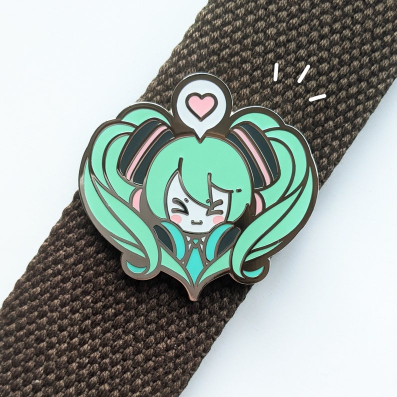 Miku Loves You Enamel Pin - Etsy