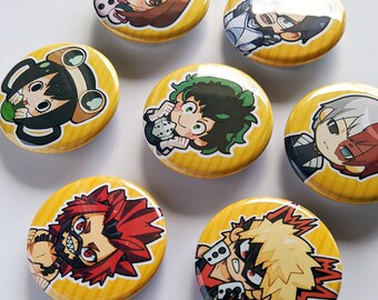 My Hero Academia Buttons - Etsy
