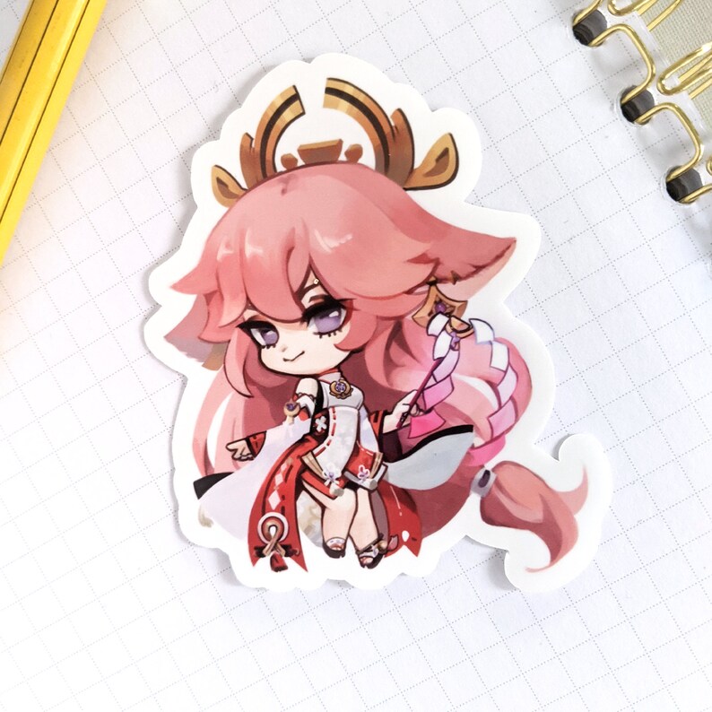 Yae Miko 3 Sticker - Etsy