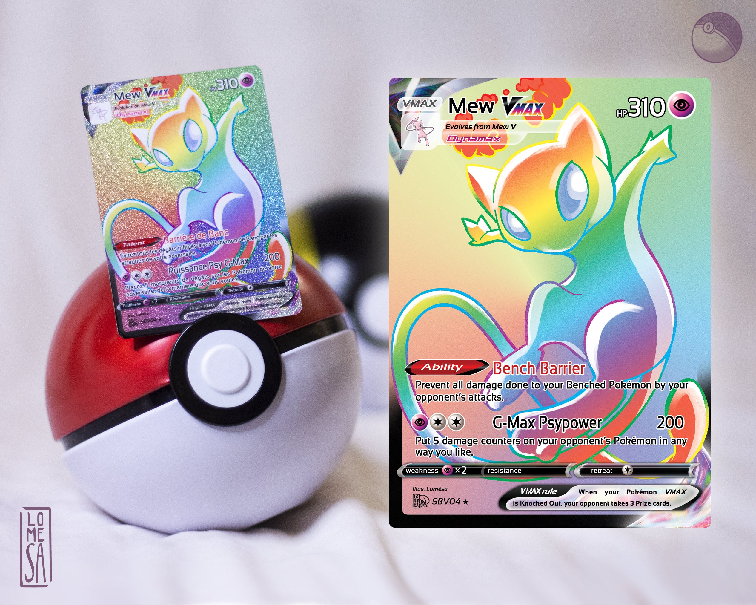 Rainbow Mew VMAX Pokémon card bundle lml.vn