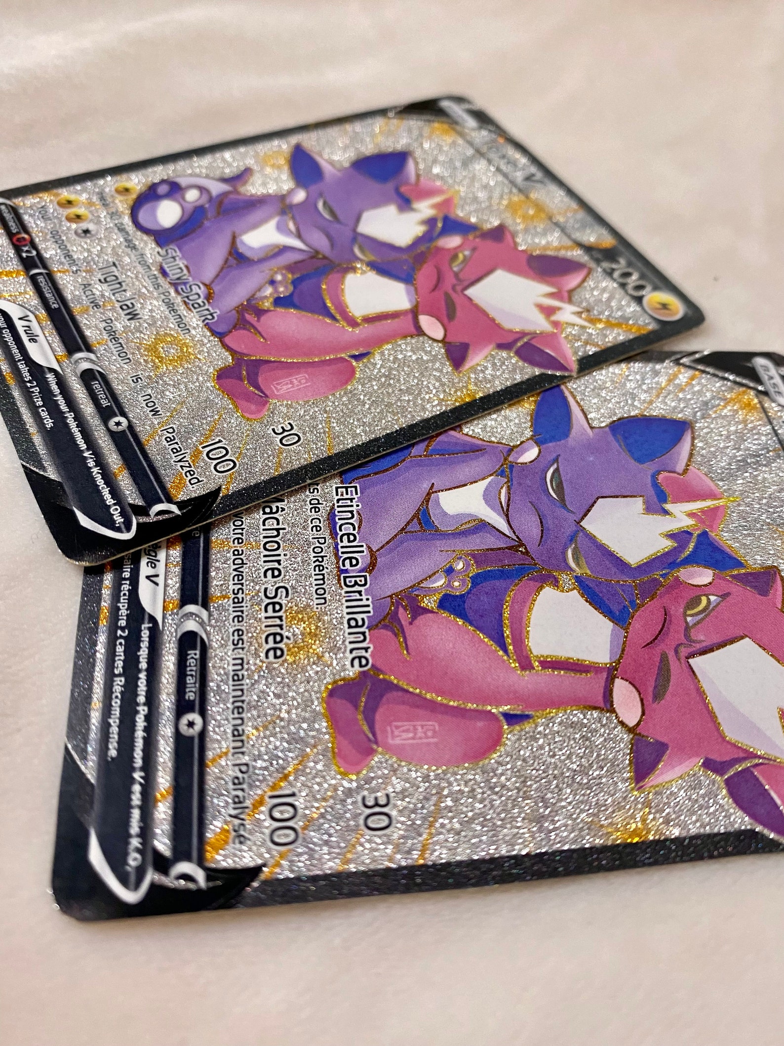 Toxel Shiny Pokemon Custom Card Glitter French English Print - Etsy