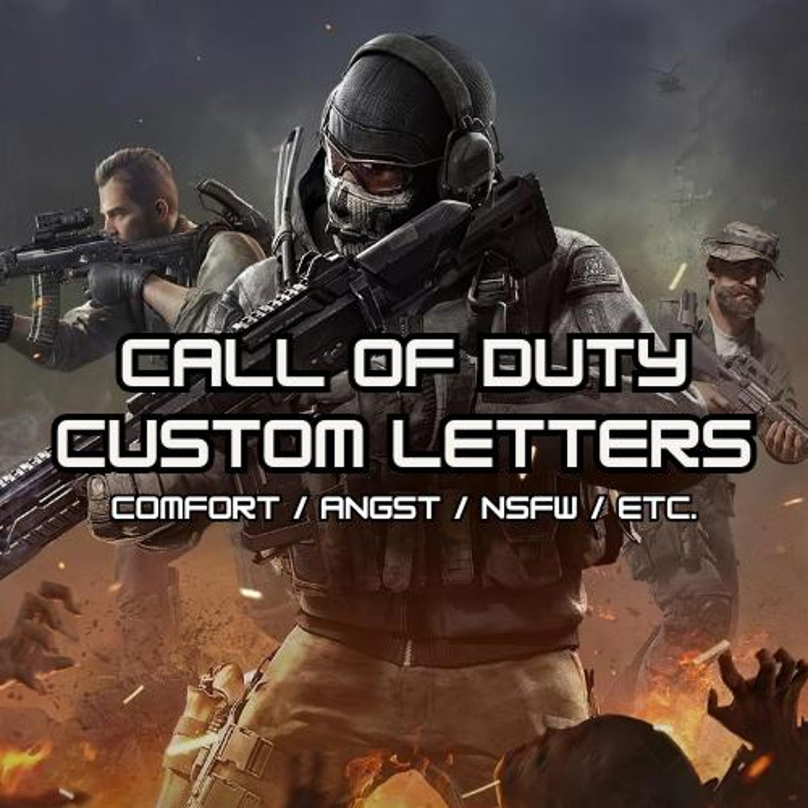 Custom Letters - Call of Duty (digital/pdf File) - Etsy