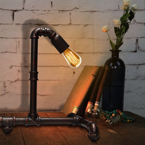 Pipe Table Lamp - Etsy UK