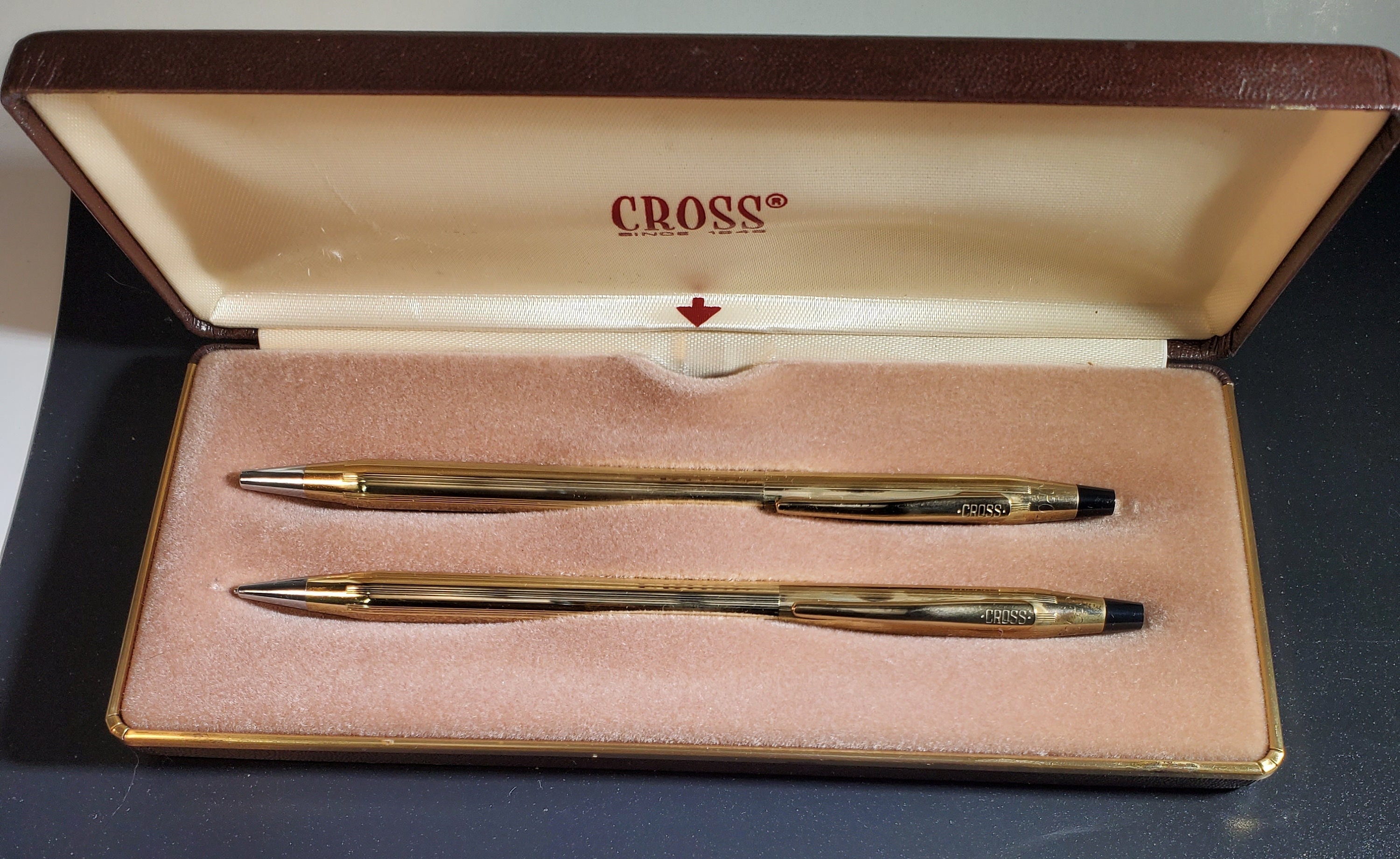 Vintage CROSS 1/20 10k Gold Filled Pen and Pencil Set W/original ...