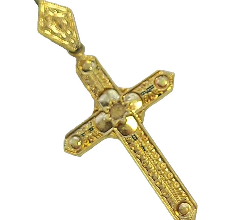 Rare! Vintage Brass 1920s Art Deco Cross, Ornate Filigree Pendent - Etsy