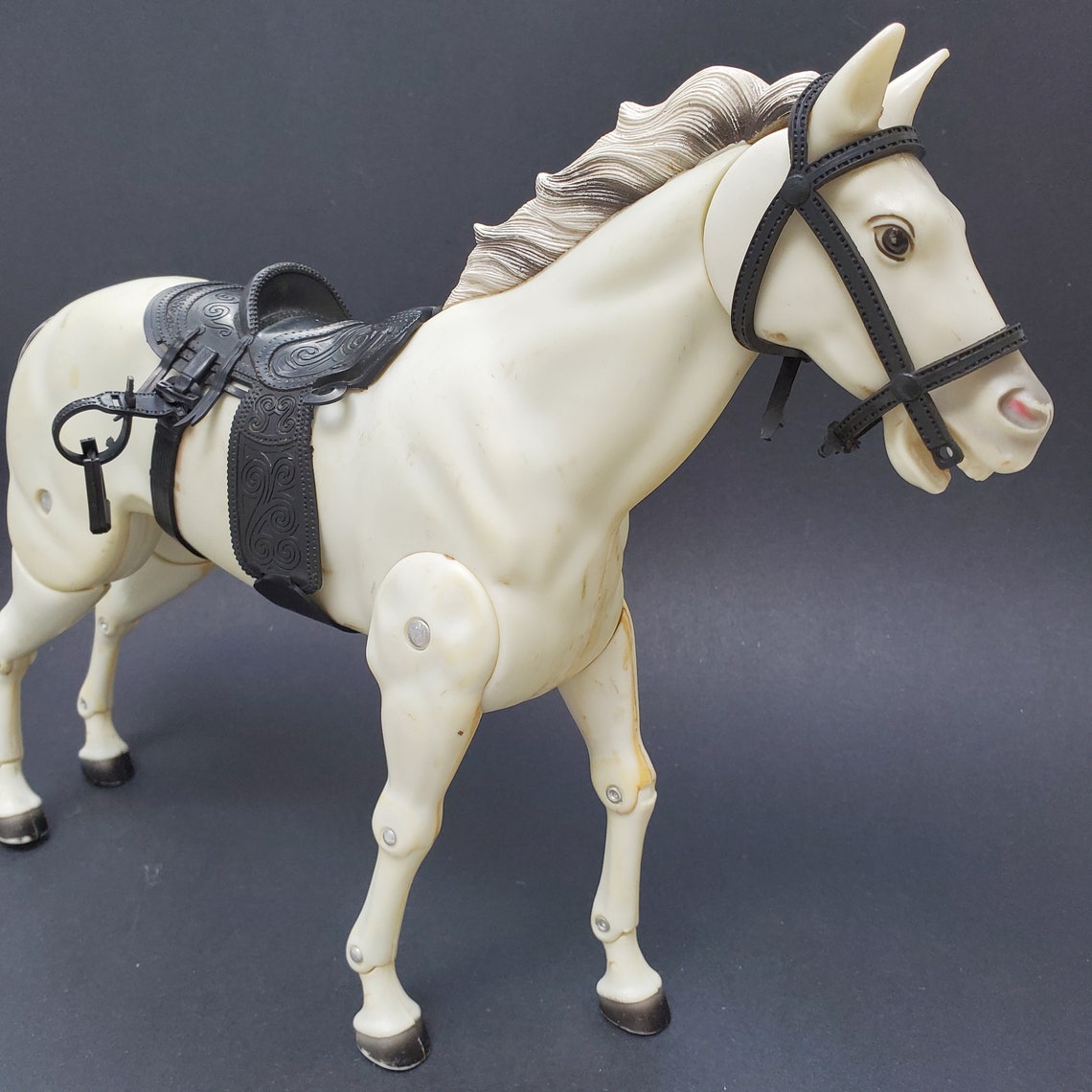 Vintage Marx Gabriel Lone Ranger SILVER Action Figure Horse - Etsy