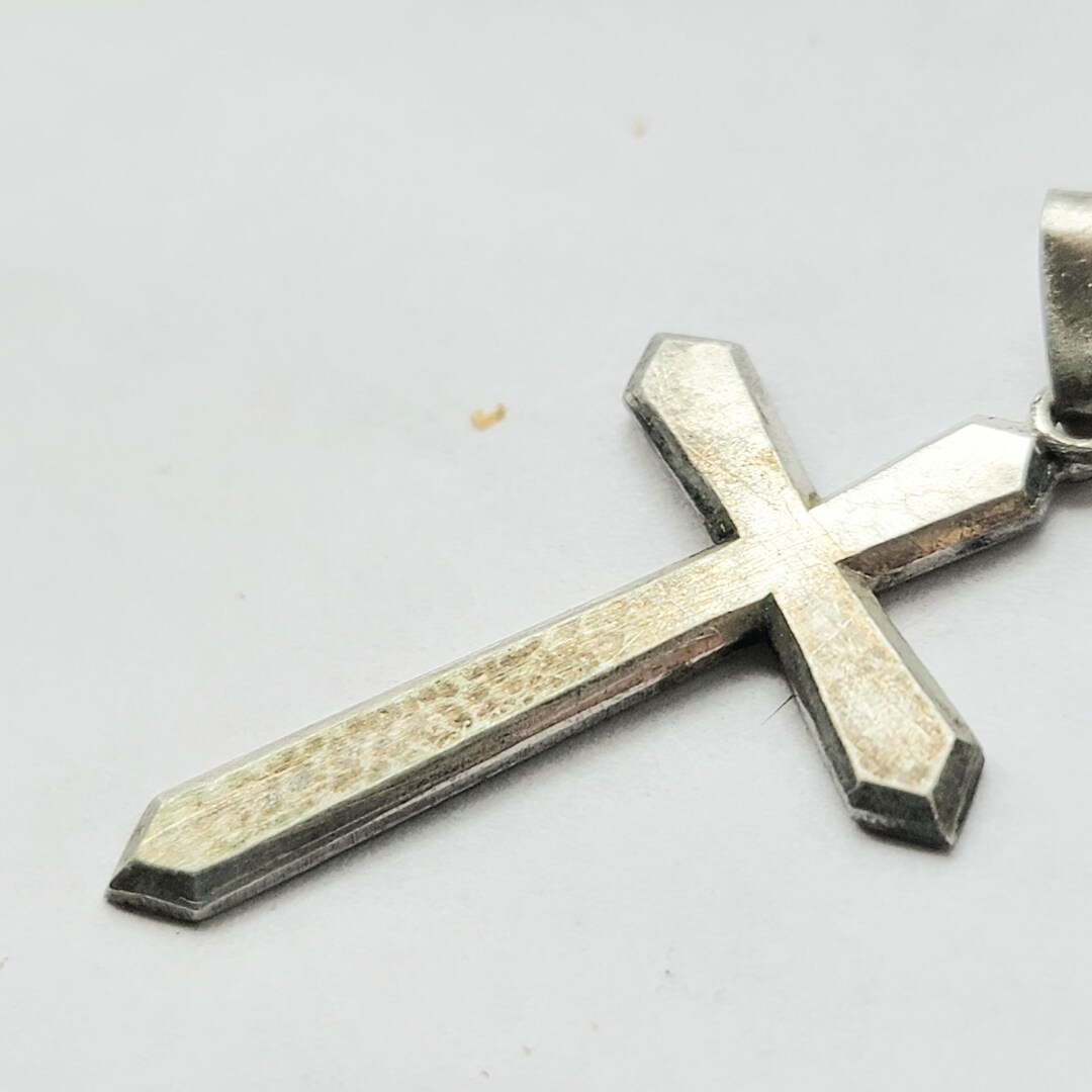 Vintage Sterling Silver Art Deco Hand Hammered Cross - Etsy
