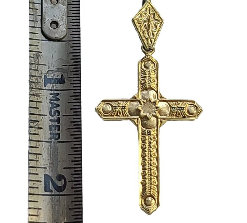 Rare! Vintage Brass 1920s Art Deco Cross, Ornate Filigree Pendent - Etsy