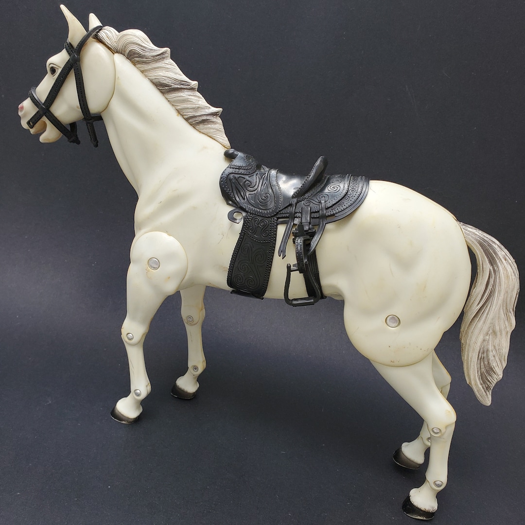 Vintage! Marx Gabriel Lone Ranger SILVER Action Figure Horse - Etsy UK