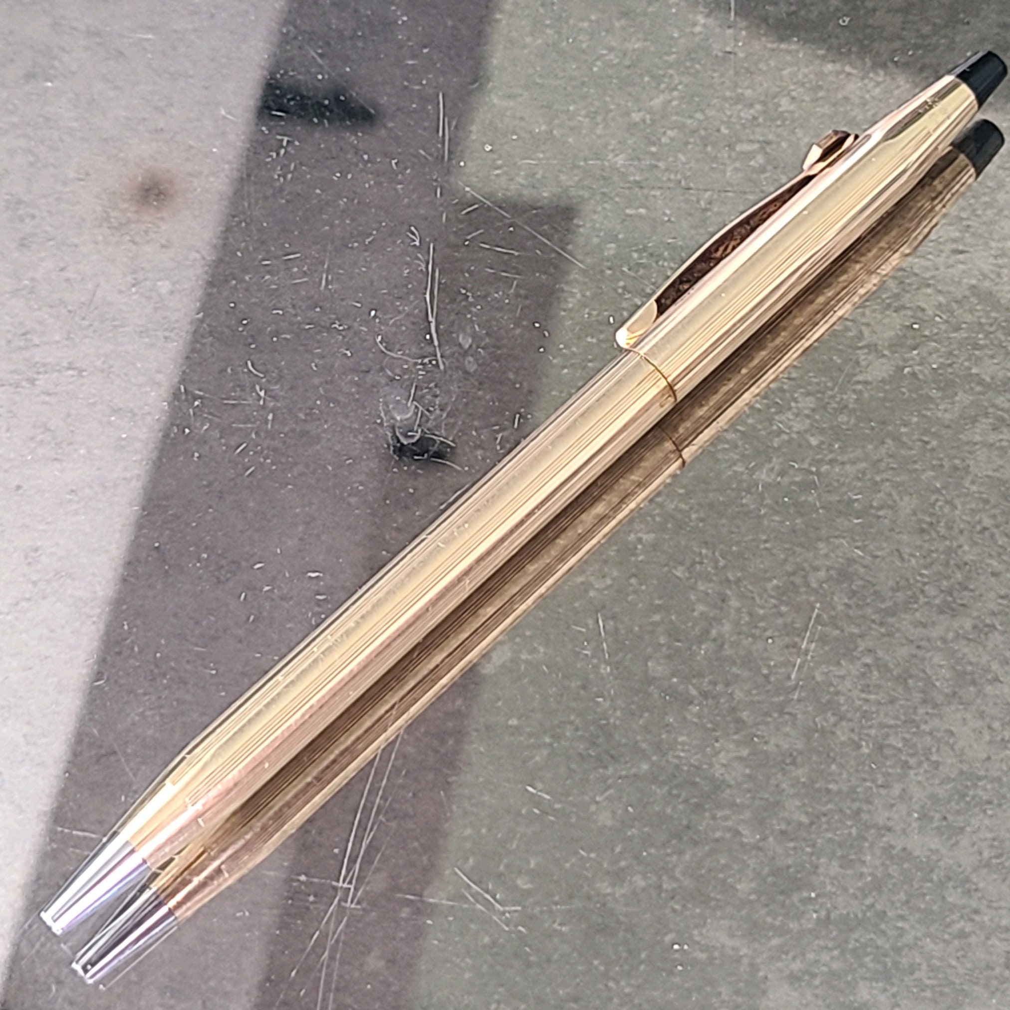 Vintage, Beautiful CHASE Insignia CROSS 1/20 12k Gold Filled Pen - Etsy