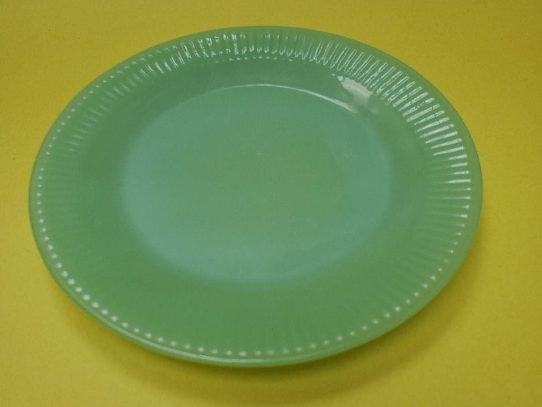 Collectable! Vintage Mid-century Modern Fire King Jadeite Restaurant ...