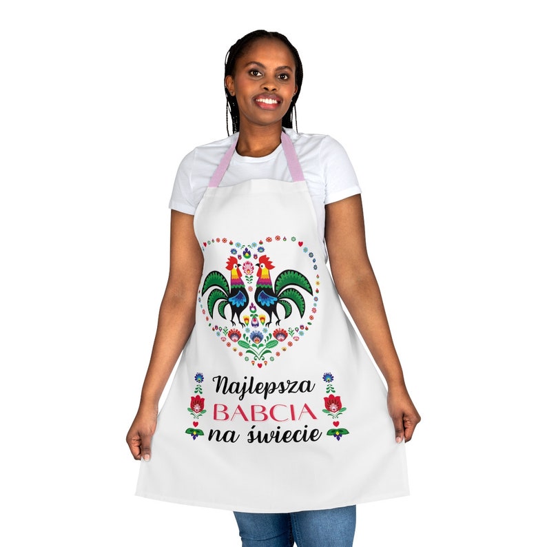 Najlepsza Babcia Na Swiecie Apron, Polish Apron, Gift for Babcia ...