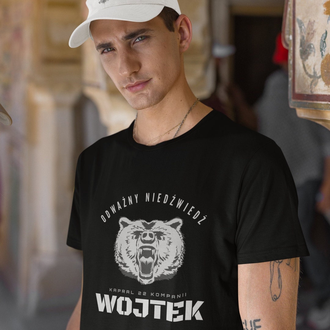 Miś Wojtek Short-sleeve Unisex T-shirt, Wojtek Bear, Wojtek Soldier ...