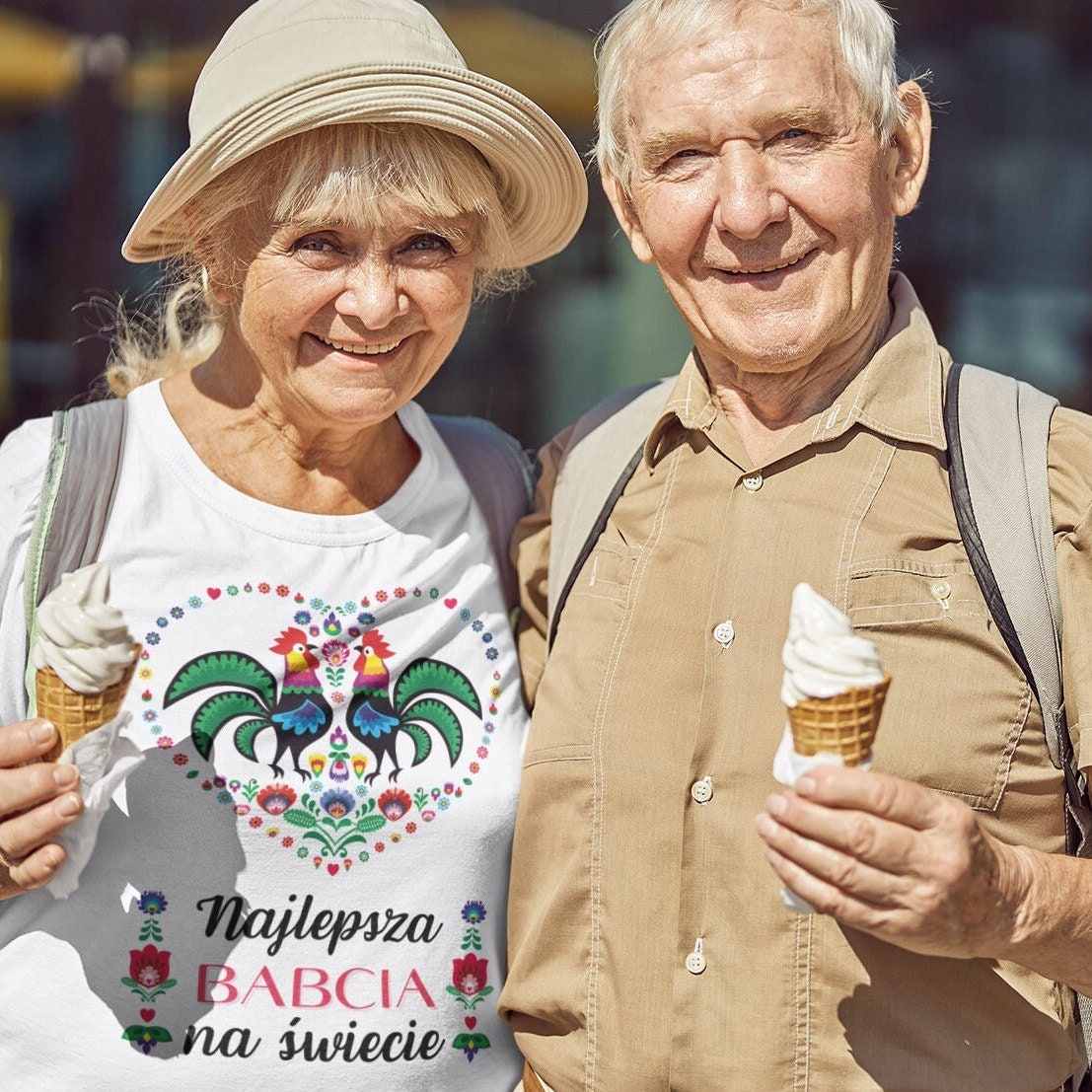 Najlepsza Babcia Na Świecie T-shirt, Best Grandma Polish Shirt, Babcia ...