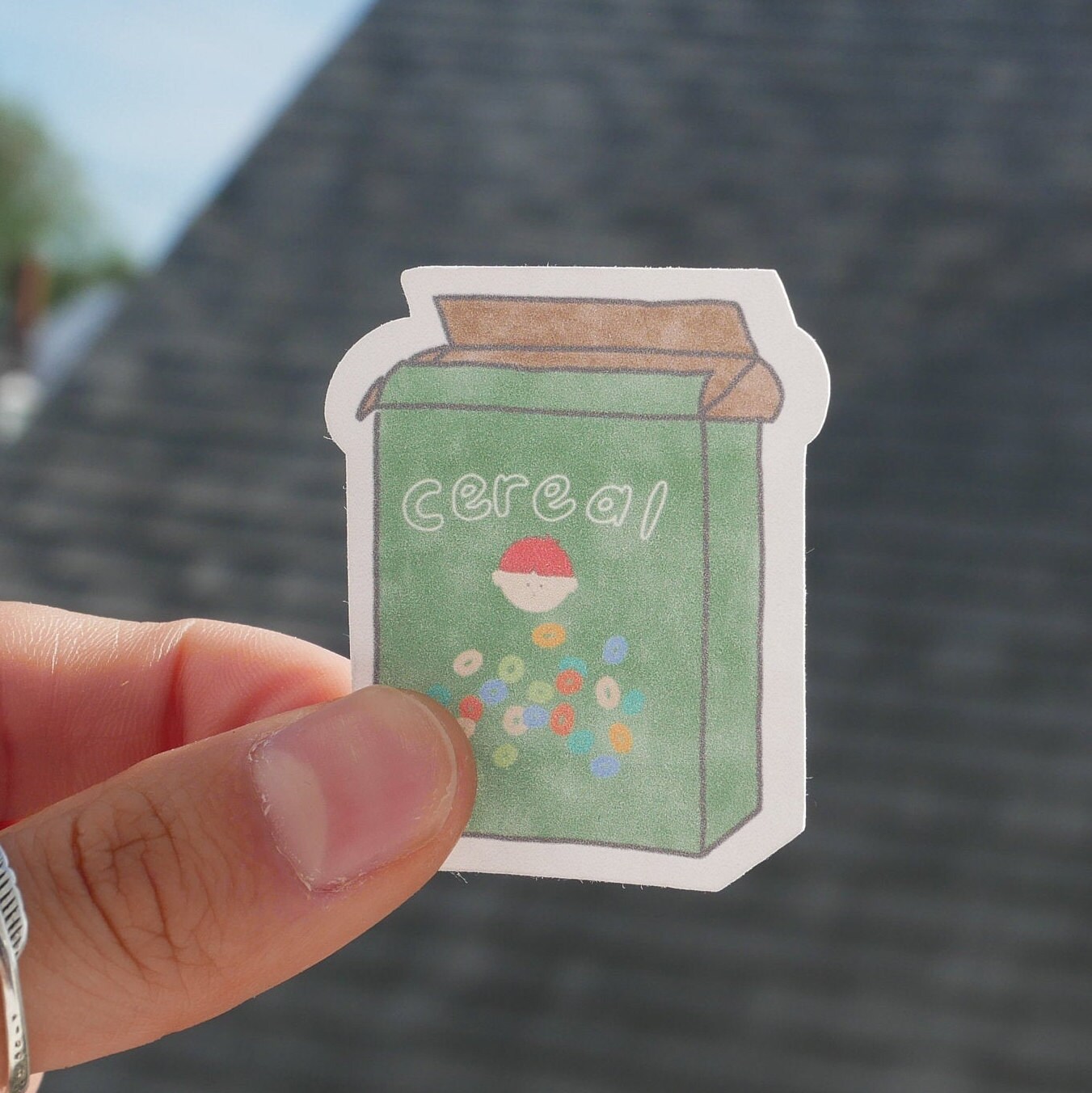 3 PCS Cereal Box Sticker (matte, 2 Sizes): Cute Stickers for Planners ...