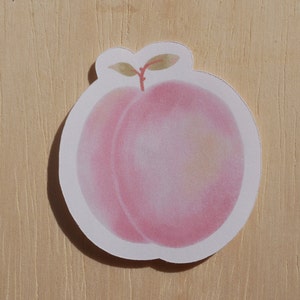 3 PCS Peach Sticker matte, 2 Sizes: Cute Stickers for Planners, Bullet ...