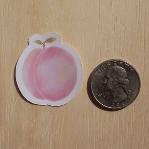 3 PCS Peach Sticker (matte, 2 Sizes): Cute Stickers for Planners ...
