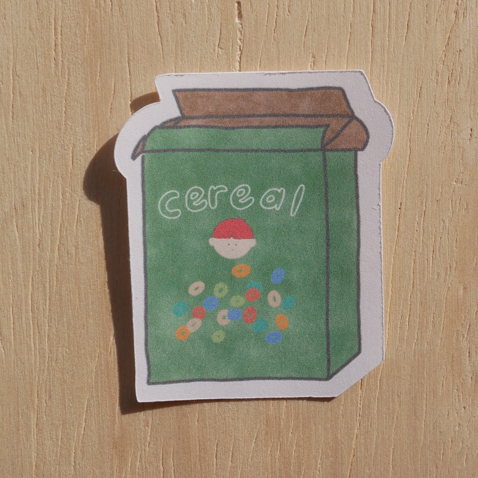 3 PCS Cereal Box Sticker (matte, 2 Sizes): Cute Stickers for Planners ...