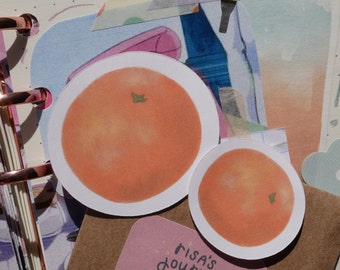 3 PCS Peach Sticker matte 2 Sizes: Cute Stickers for - Etsy