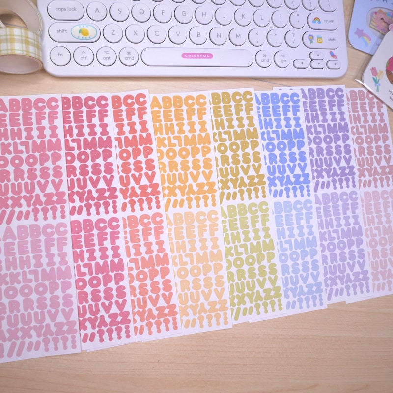 Alphabet Letter Stickers - Etsy