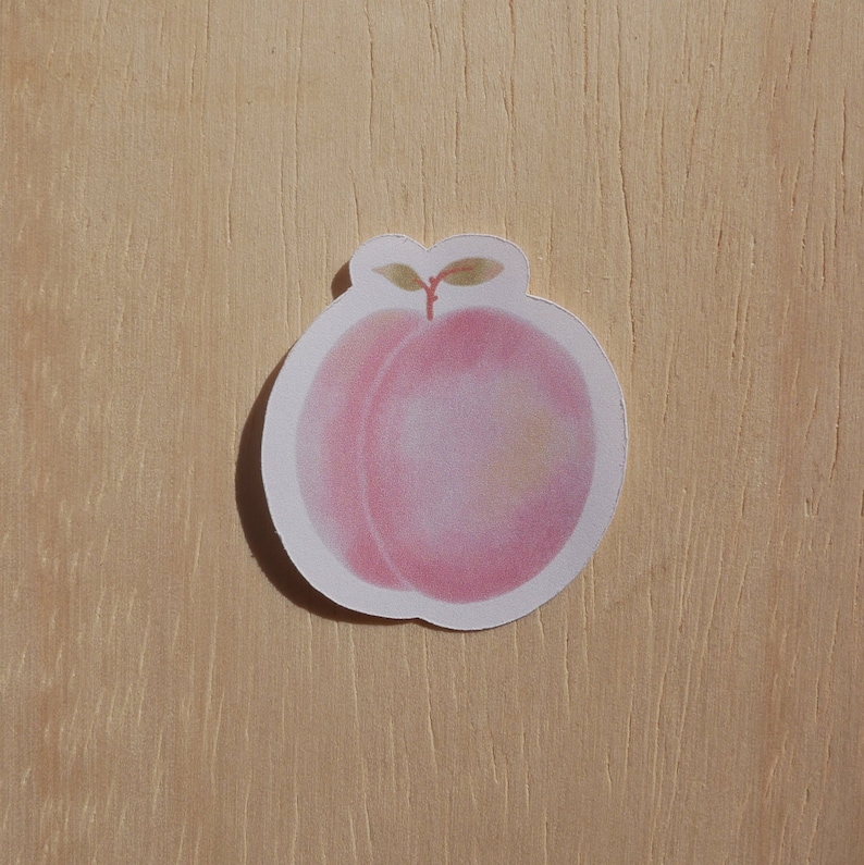 3 PCS Peach Sticker (matte, 2 Sizes): Cute Stickers for Planners ...