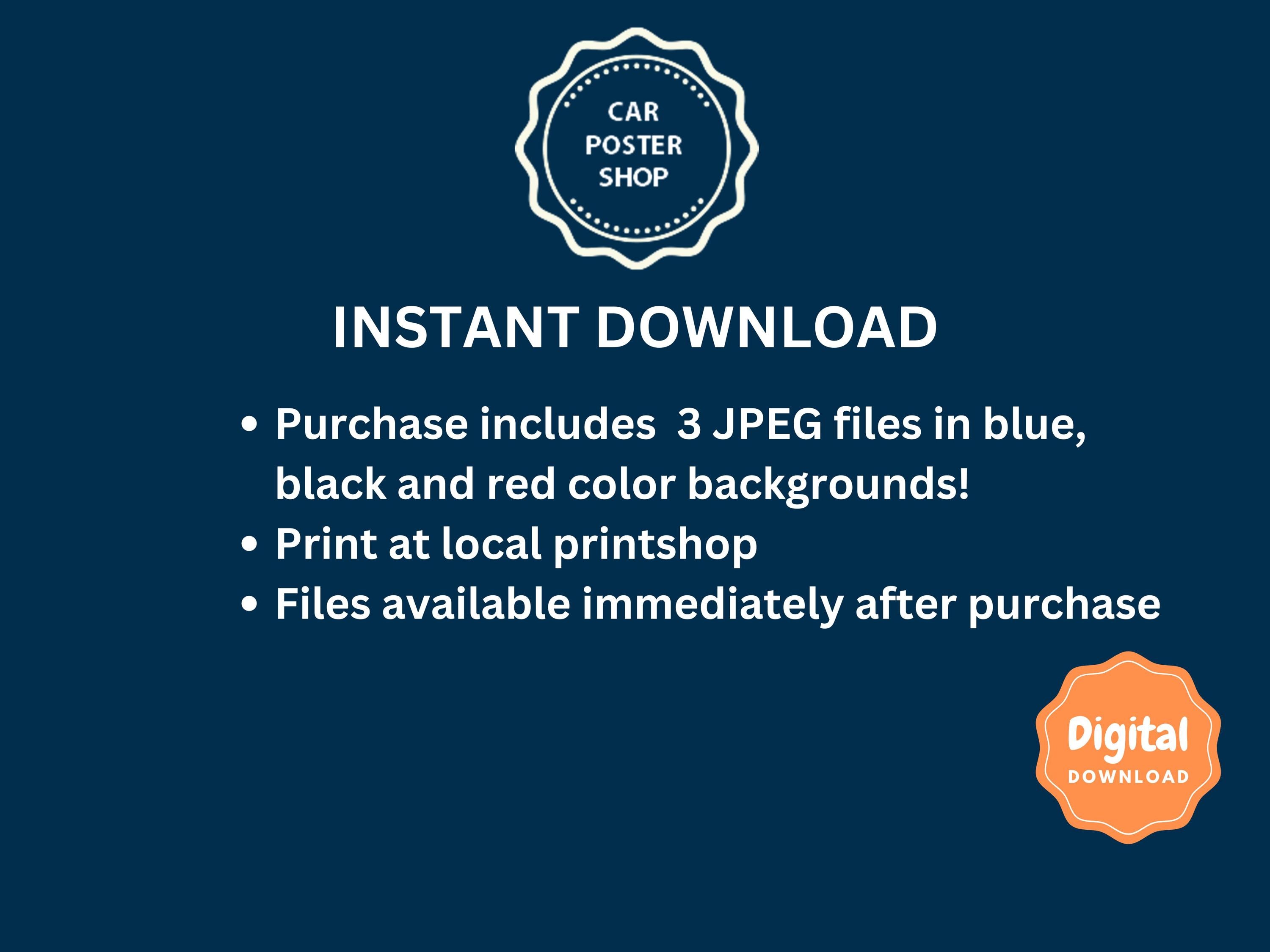 1970 Chevrolet Nova SS Blueprint Poster, Car Wall Art, High Quality ...