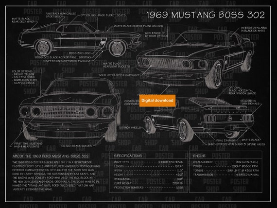 1969 Ford Mustang Boss 302 Engine
