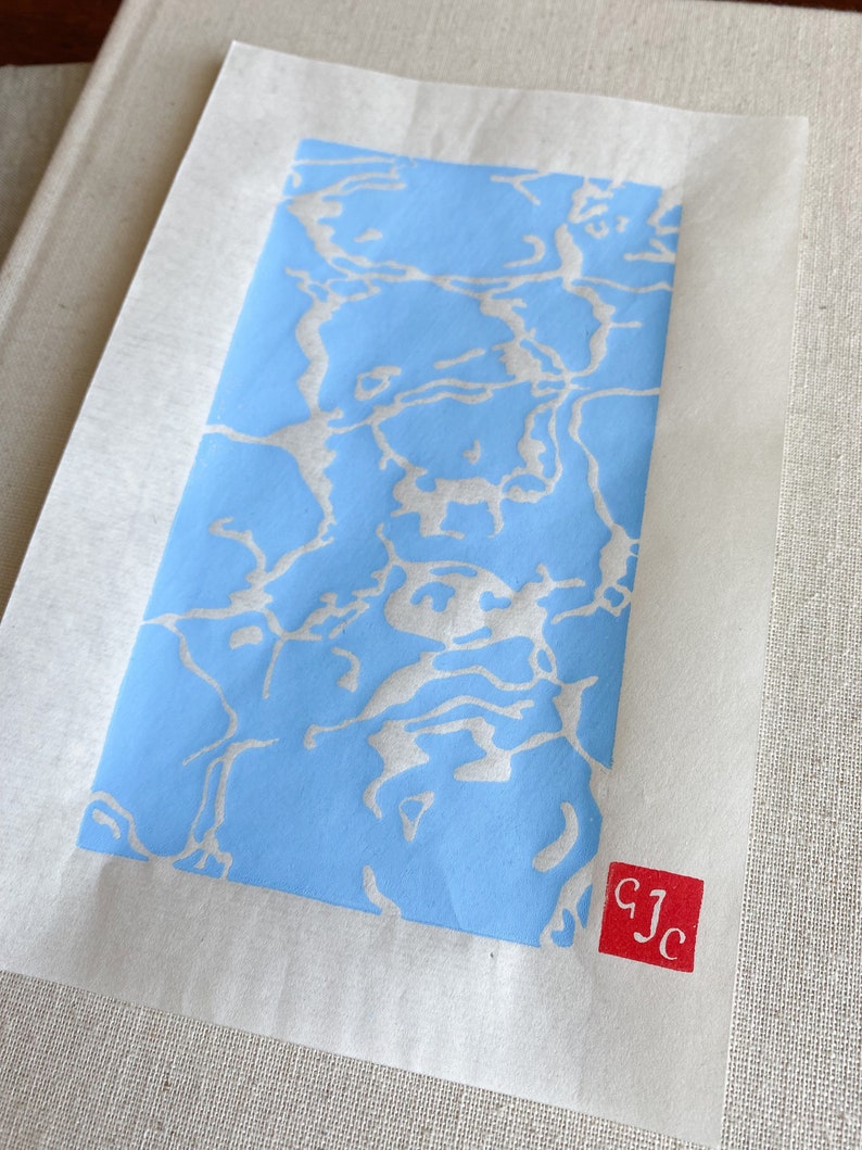 The Pool Original Linocut Print - Etsy