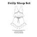 Frilly Sleep Set (XS-XL) - Etsy