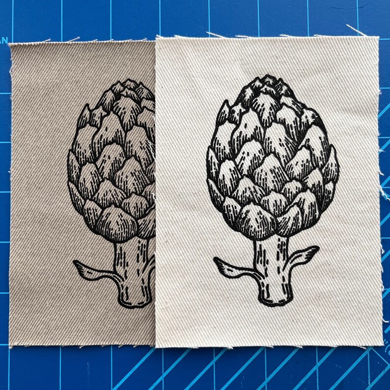 Vegetable Linocut Sew-on Patch - Etsy
