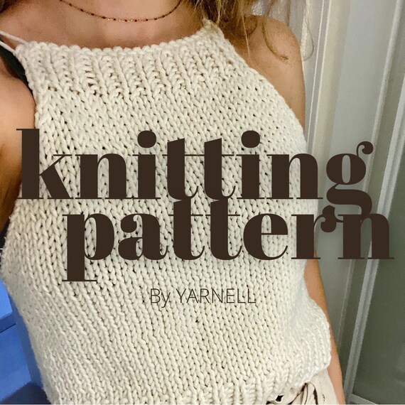 Halter Top Knitting Pattern - Etsy