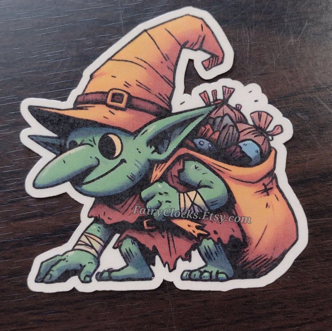 Goblin Wanderer Sticker Goblincore Drawing Fantasy Art Stickers for ...