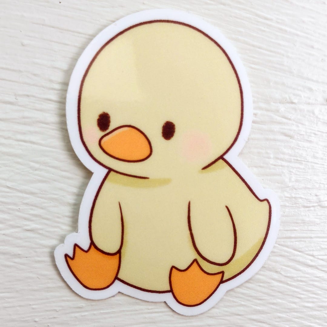 Cute Duckling Vinyl Sticker | Waterproof/water-resistant for Tumblers ...