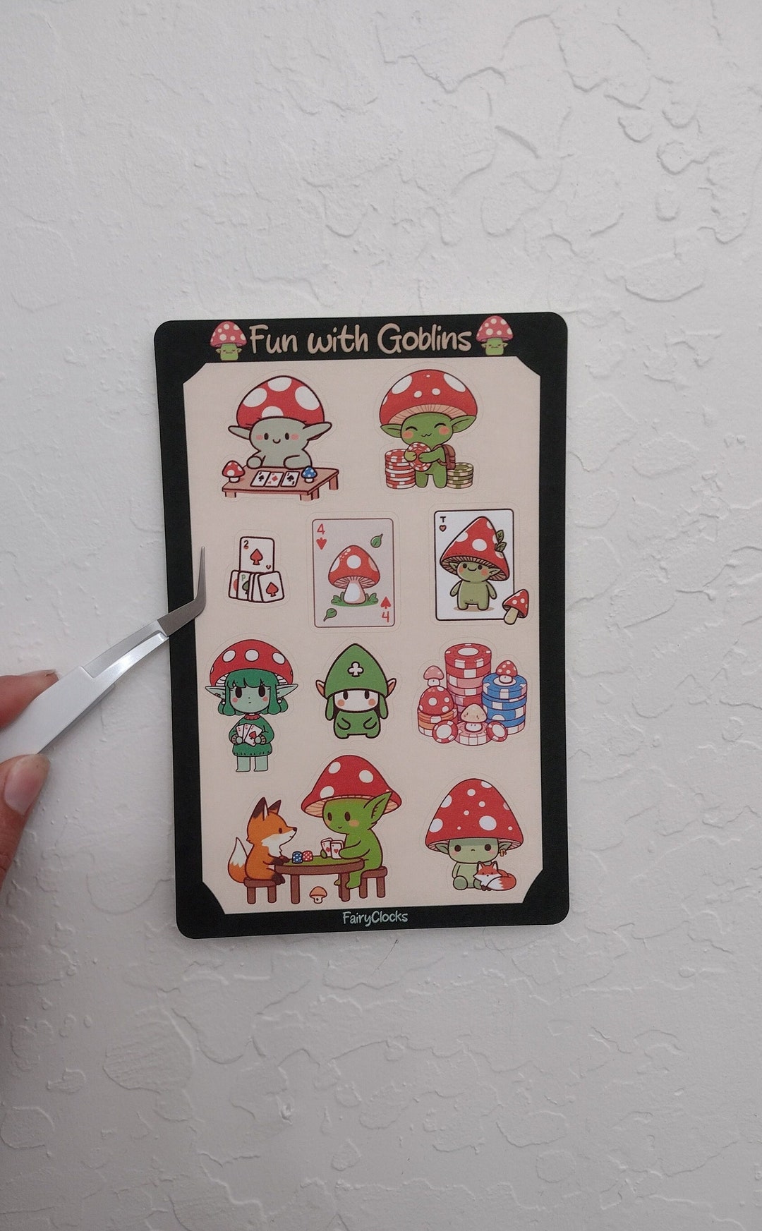 Fun With Goblins Sticker Sheet Cards Edition Goblincore Stickers for ...