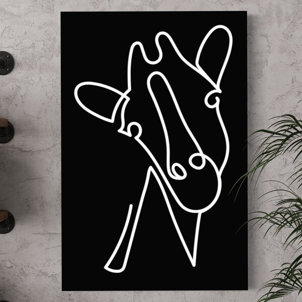 African Animal Line Drawing - Etsy