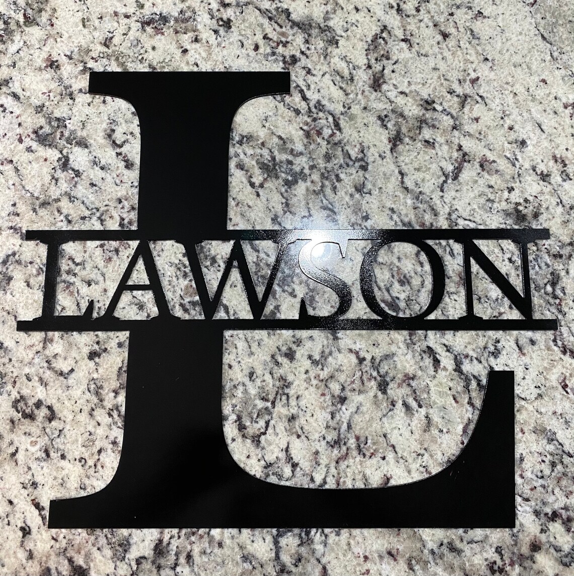 Lettere monogramma al taglio al plasma CNC personalizzate - Etsy Italia