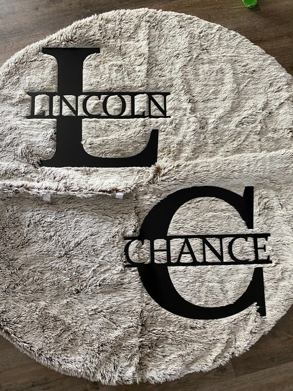 Custom CNC Plasma Cut Monogram Letters | Etsy