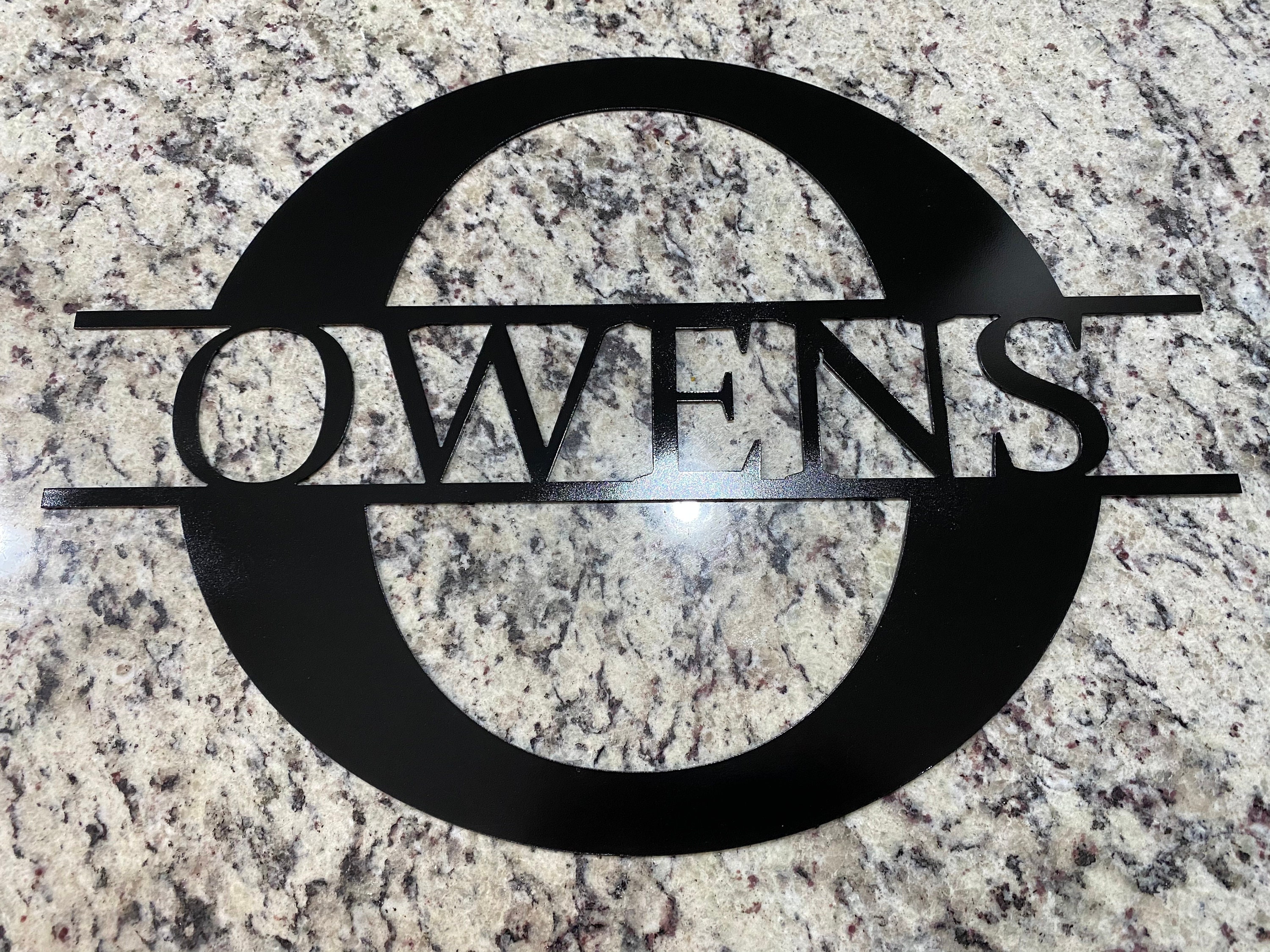 Custom CNC Plasma Cut Monogram Letters - Etsy